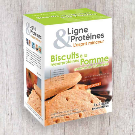 Biscuits hyperprotéinés à la pomme - Ligne & Protéines